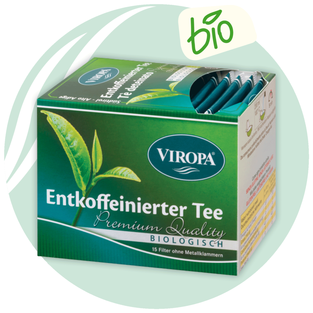 Tee aus Südtirol | Viropa black tea decaff. premium „organic“